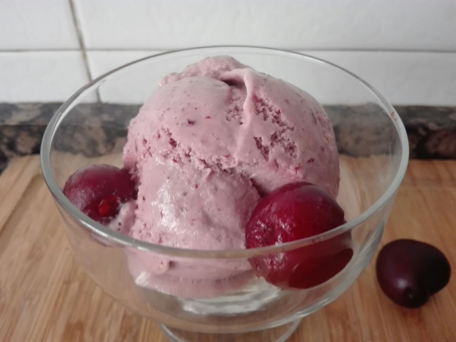 GELATO DIY: Helado de crema de cereza