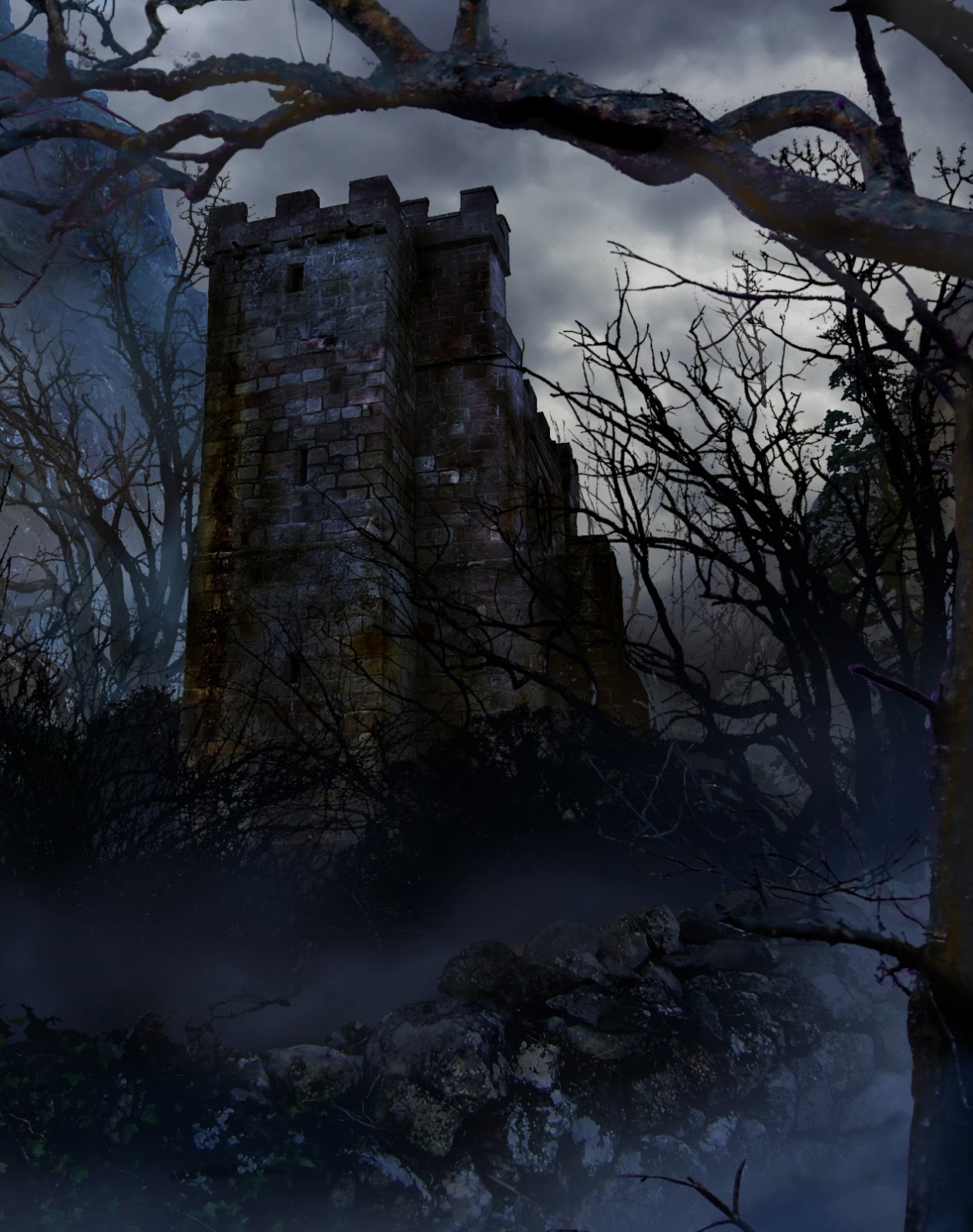 Jenn Johnson's Art Blog: Spooky Castle Matte Painting