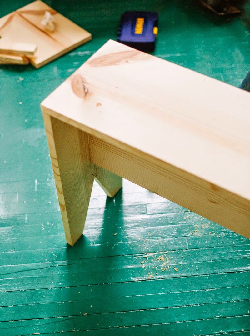 Casa de ideias e decoração: Diy - Banco de Madeira