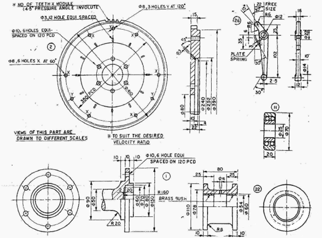 Automobile Engineering Drawing , Question Paper of B.Tech AE (D) 4th ...