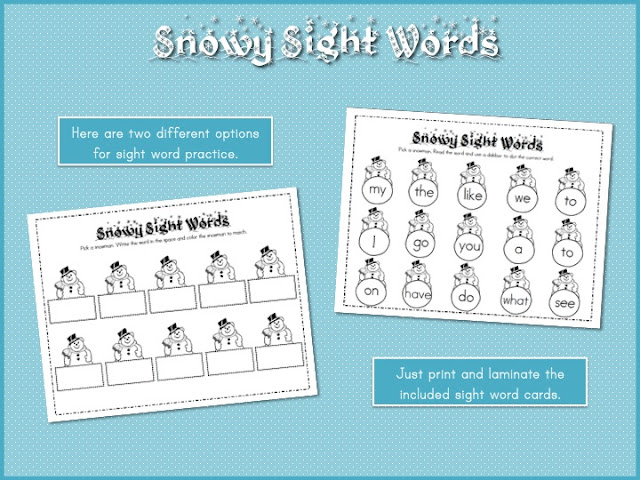 Mrs. Ricca's Kindergarten: Winter Math & Literacy Centers {Freebies}