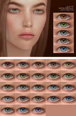 Alf-si CC: TS4 eyes 13 Wolfsoul HQ
