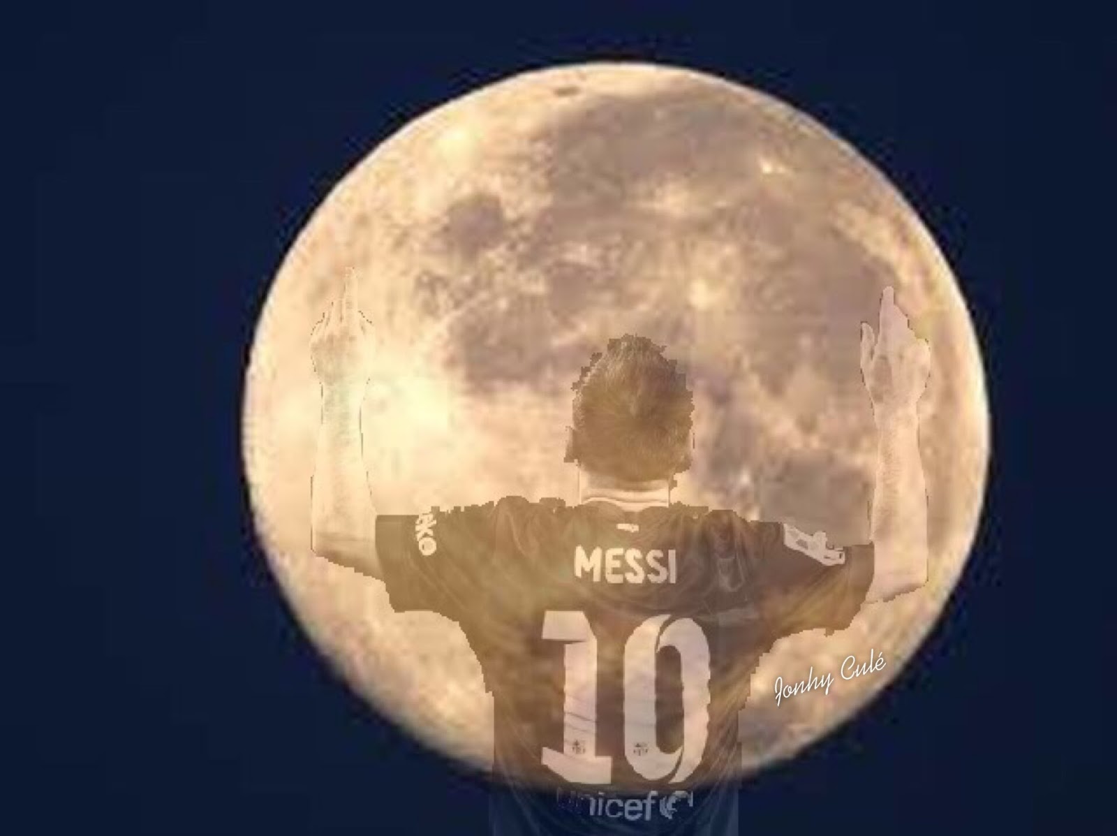 Jonhy Culé: Super Messi y la Super Luna
