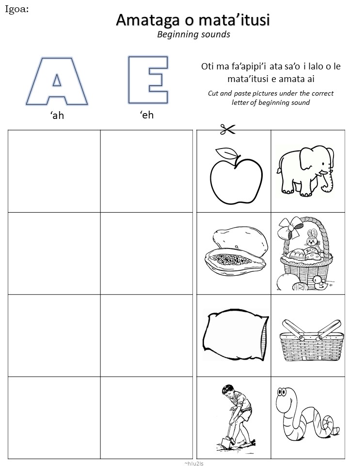 Samoan for Kids: March 2017