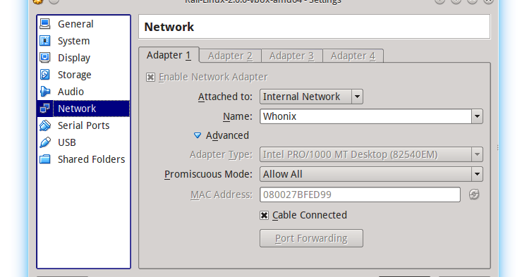 Less Than Zero: Routing Kali Linux Through Whonix Gateway