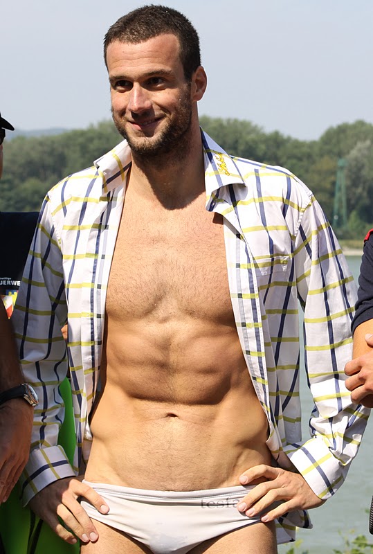 MALE CELEBRITIES: Austrian swimmer Markus Rogan shirtless wearing ...