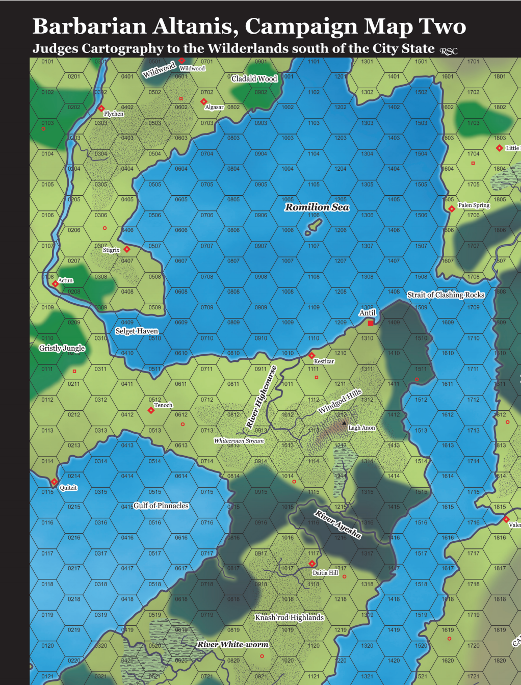 Tenkar's Tavern: The First Five Maps and Guidebook for the Wilderlands ...