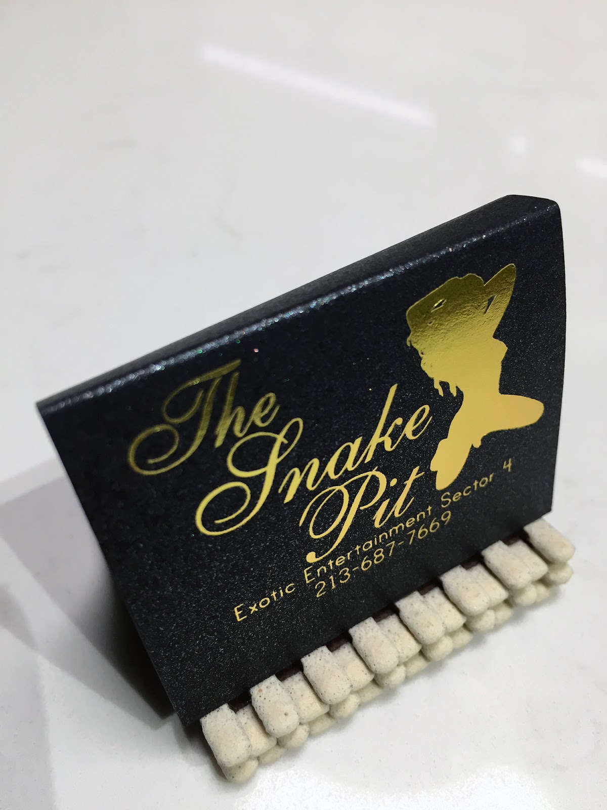 Blade Runner Snake Pit Matchbook Prop