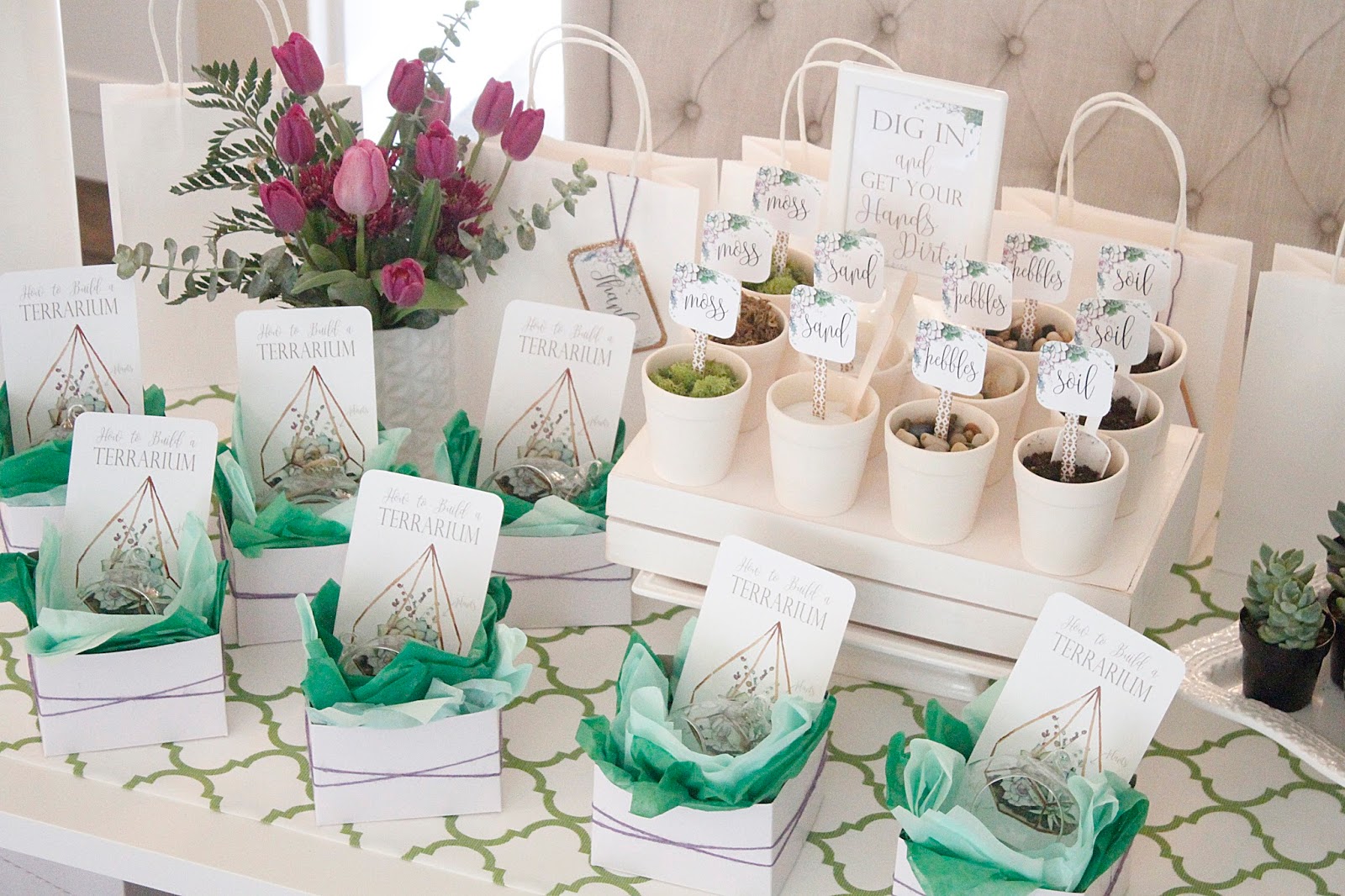 A Lovely Design: Terrarium Making Party