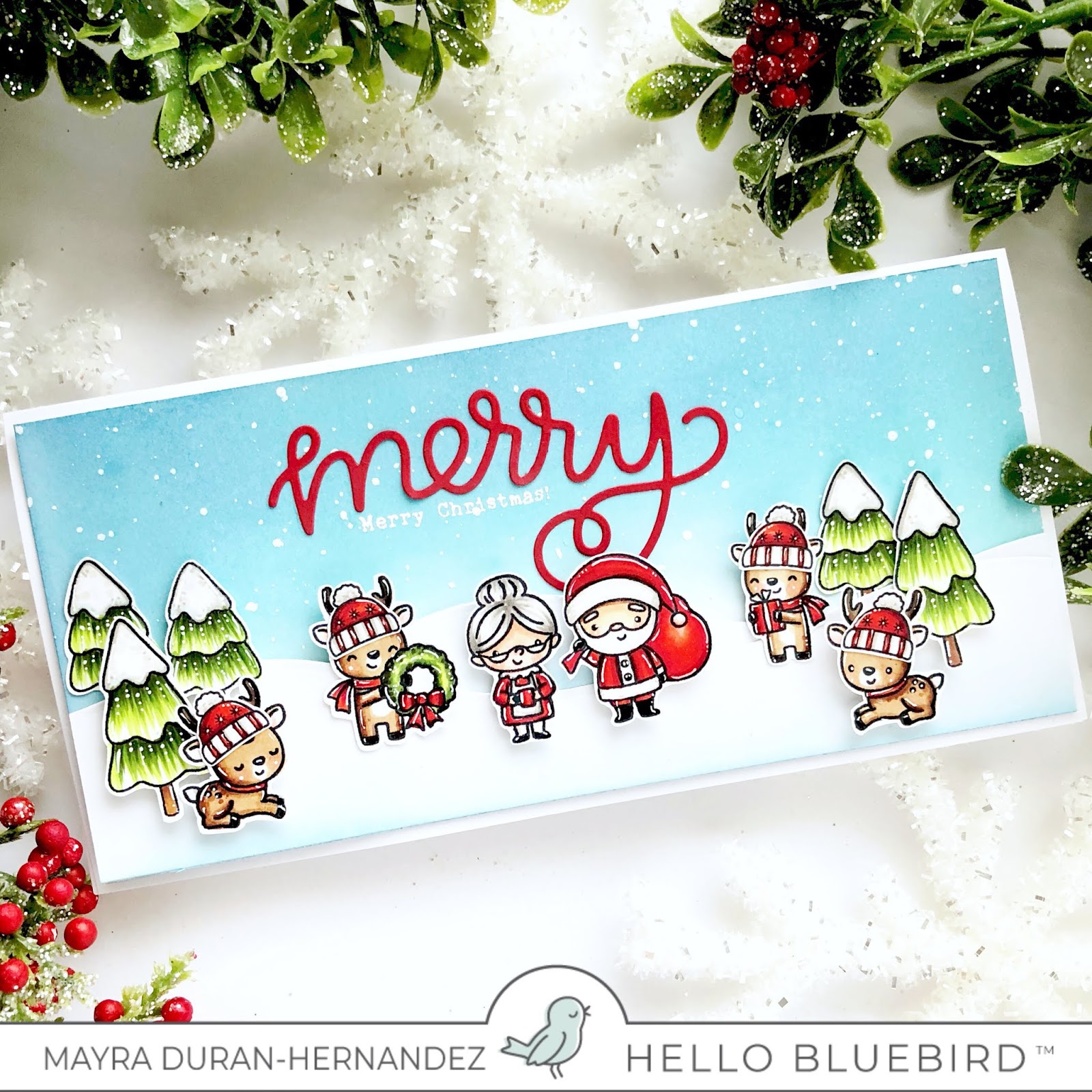Mayras Designs: Merry Merry Christmas with Hello Bluebird...