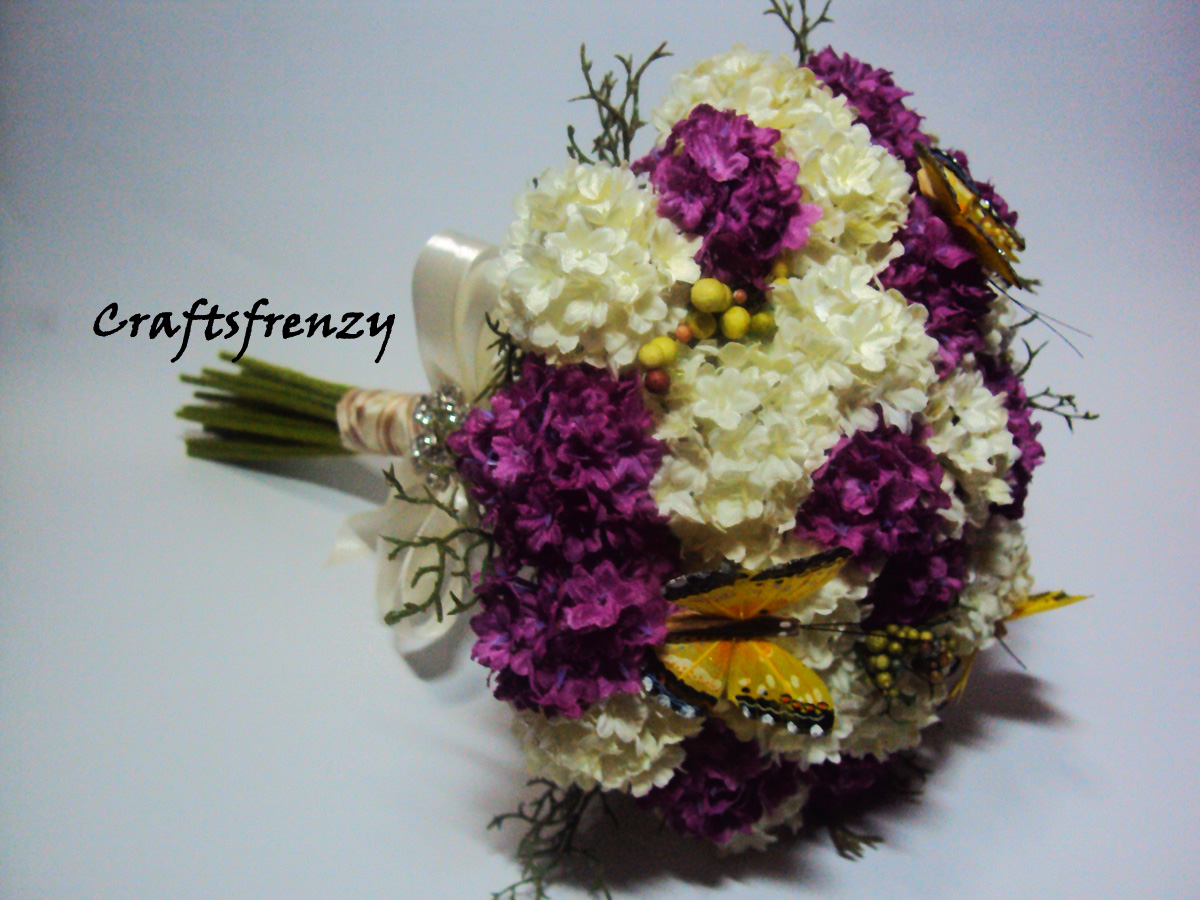Craftsfrenzy: ~Bunga dulang purple/pink/white~