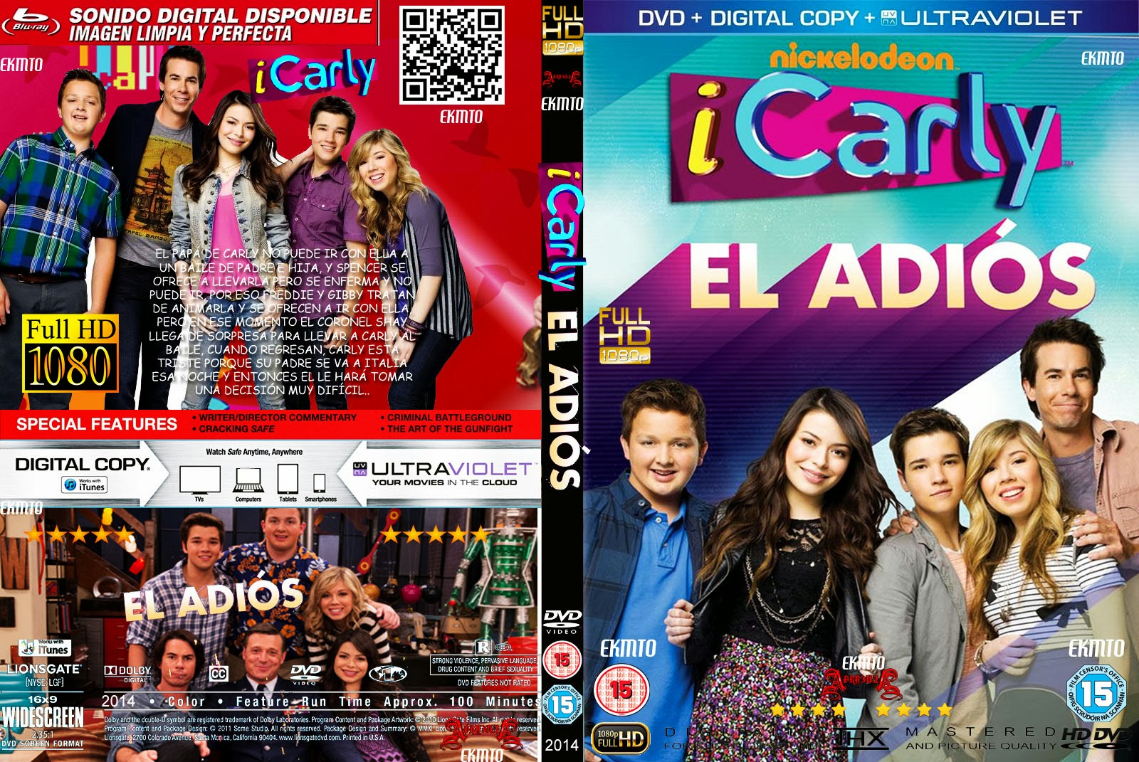 Cover: icarly el adios dvd