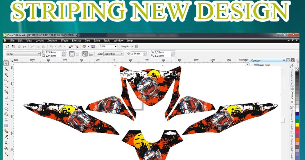 DESIGN STRIPING MOTOR BEAT