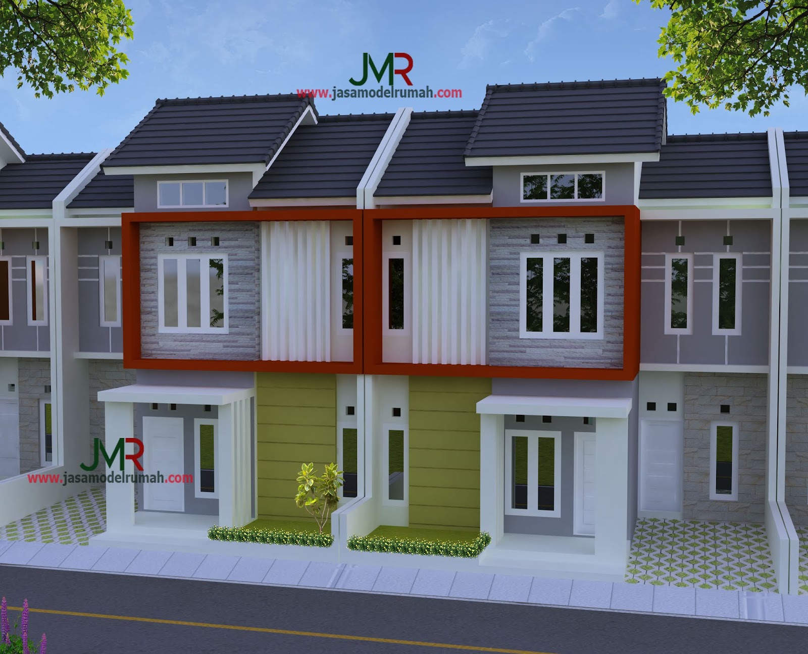 Rumah type 90 minimalis lantai 2 - www.jasamodelrumah.com