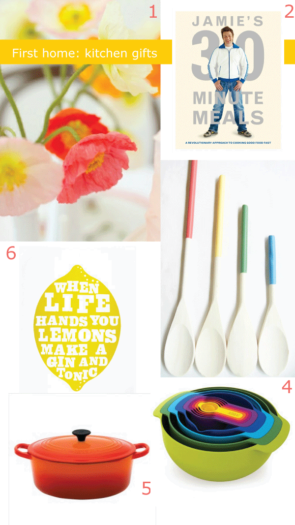 First home starter kit: kitchen gifts