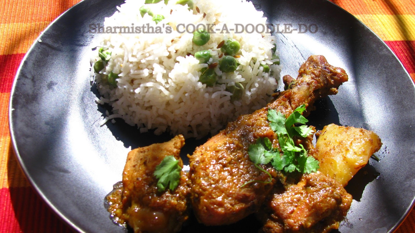 COOK-A-DOODLE-DO: Mouri Murgh with Peas Pulao
