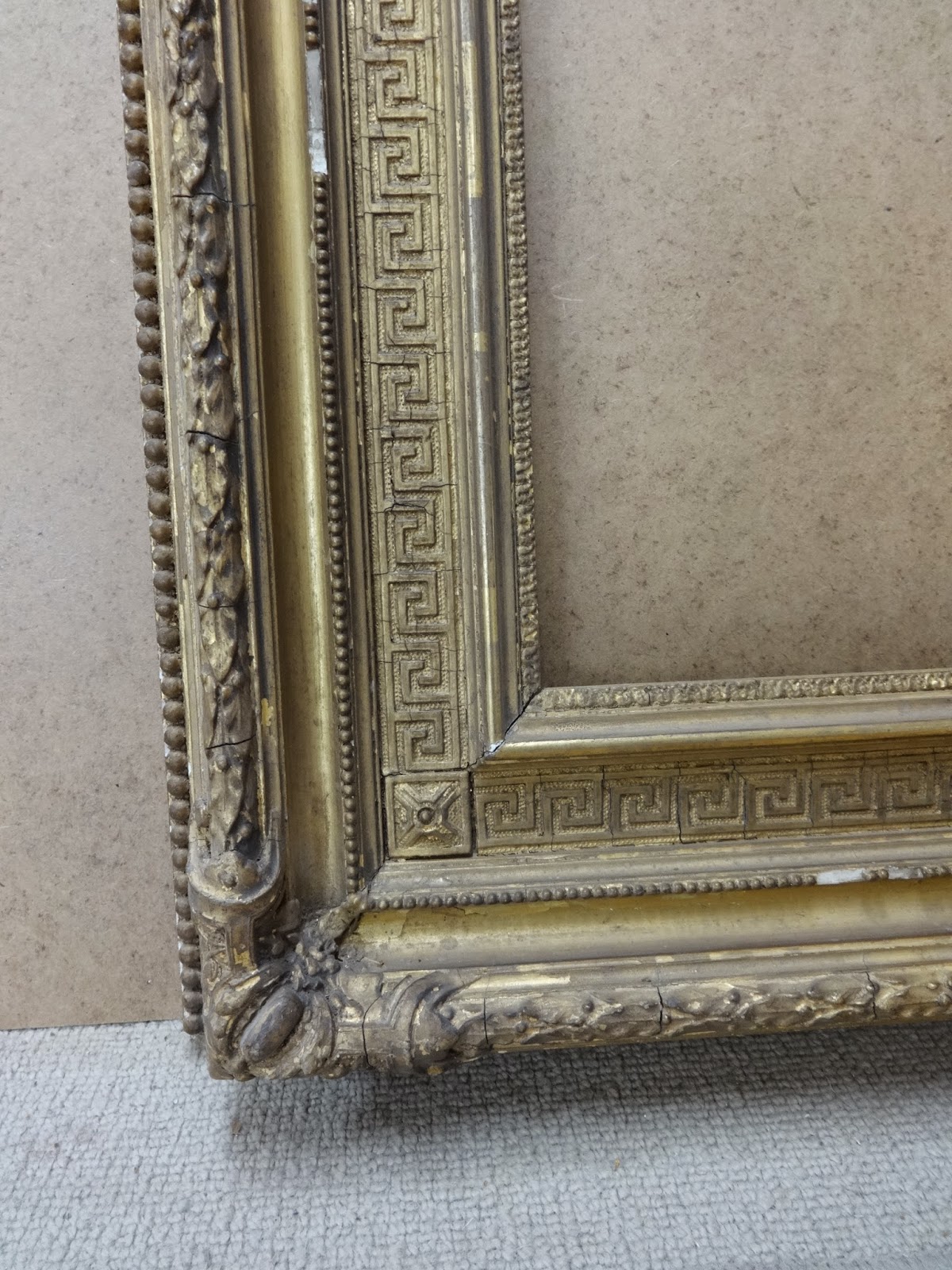 Antique Frame Sale: A 19th Century Neoclassical frame with Greek key ...