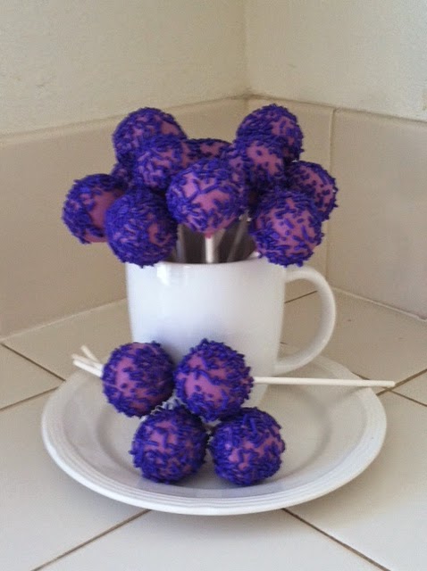 Cake Pop Mama: Ube Cake Pops....Yum and Yum!