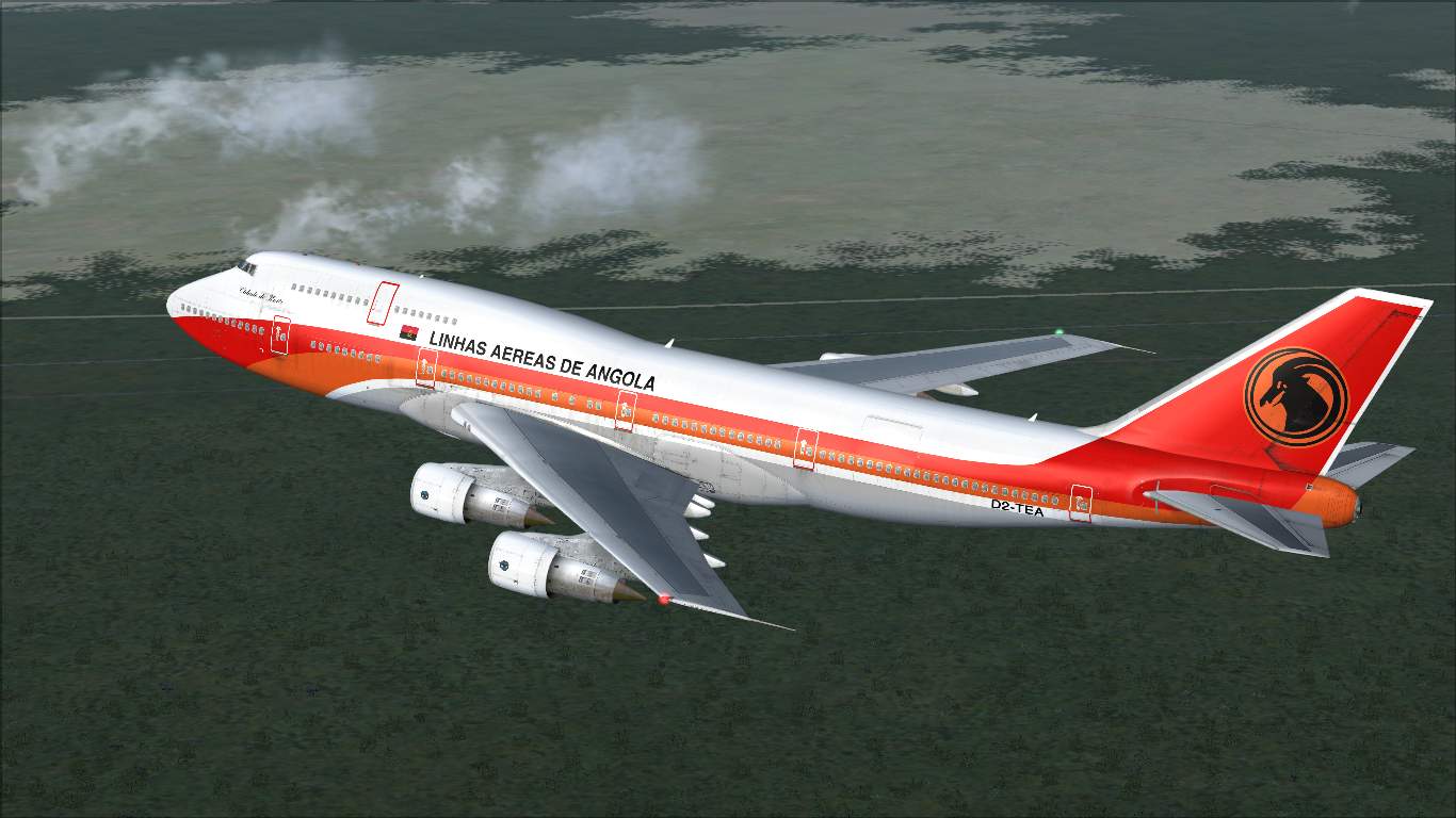 Texturas Brasileiras: TAAG Linhas Aéreas de Angola Boeing 747-300M D2-TEA