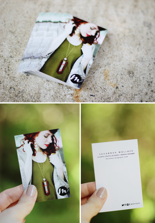 M A I E D A E: BUSINESS + BLOG CARDS