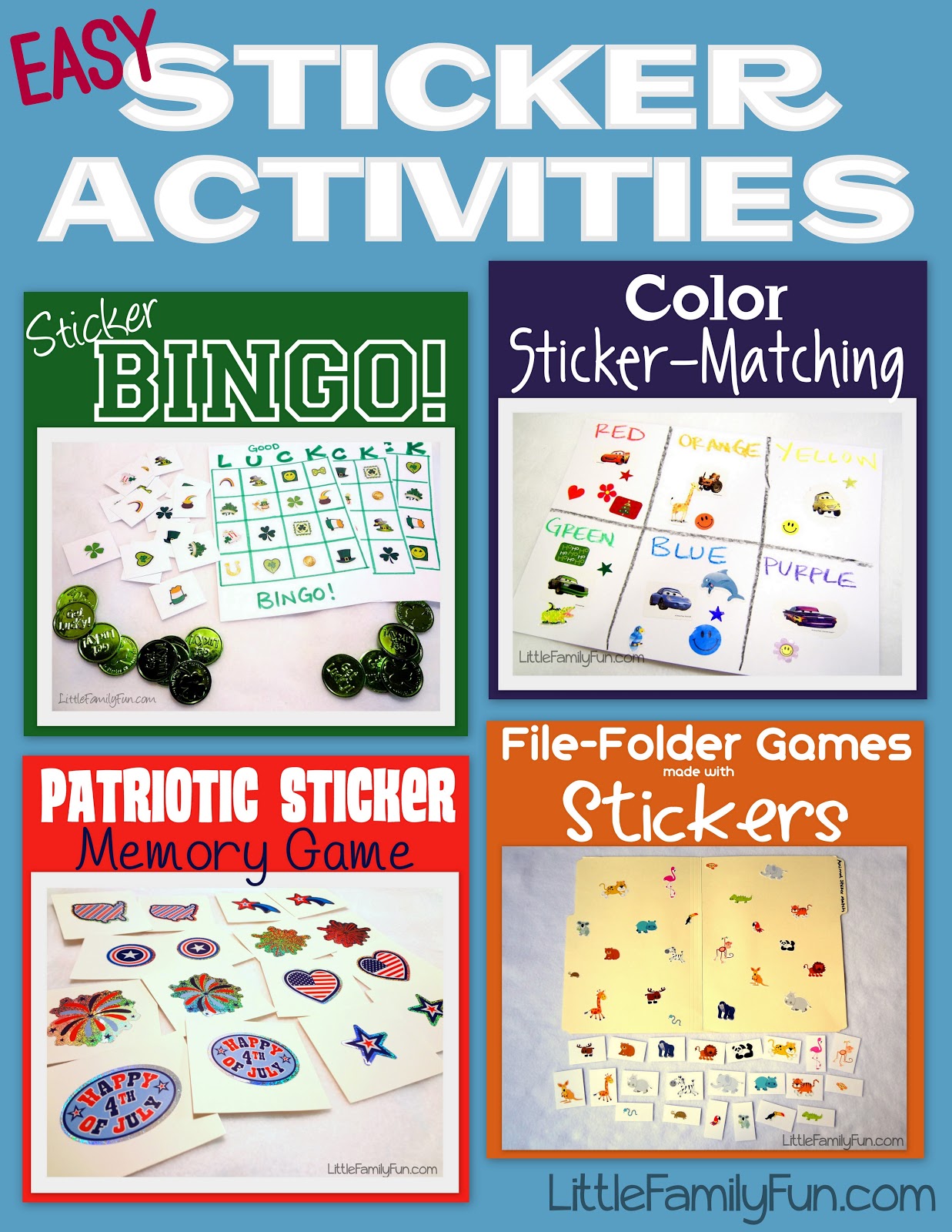 Little Family Fun: Easy Sticker Activities