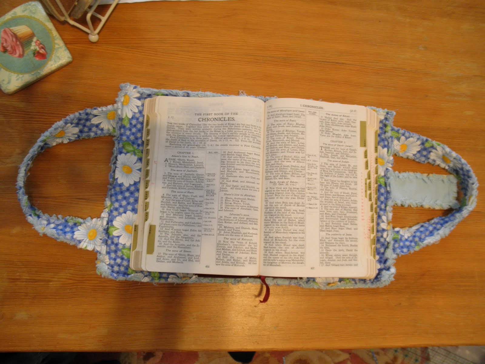Missy's Homemaking Adventures: Rag Quilted Bible Cover