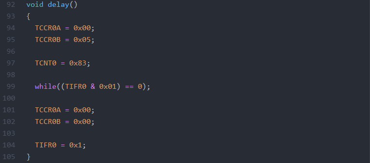 Generating Delay Using Timer/Counter of Atmega328