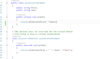 C#-Theory And Practical Knowledge: Polymorphism