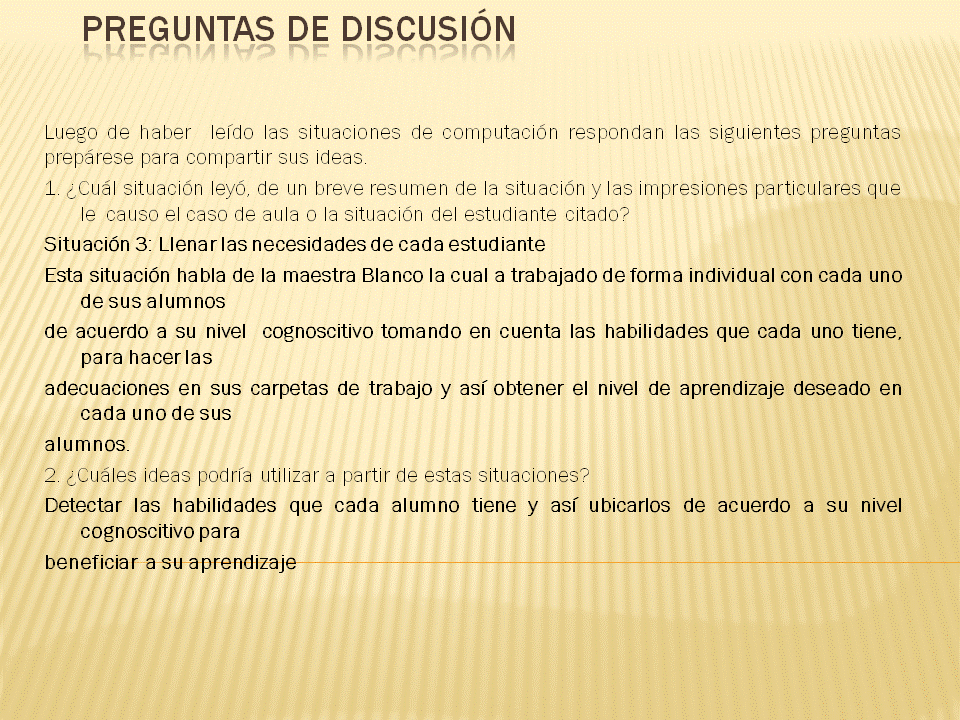 Preescolar II "TICS" Mendez Rivera Andrea Monserrat: PREGUNTAS DE DISCUSIÓN