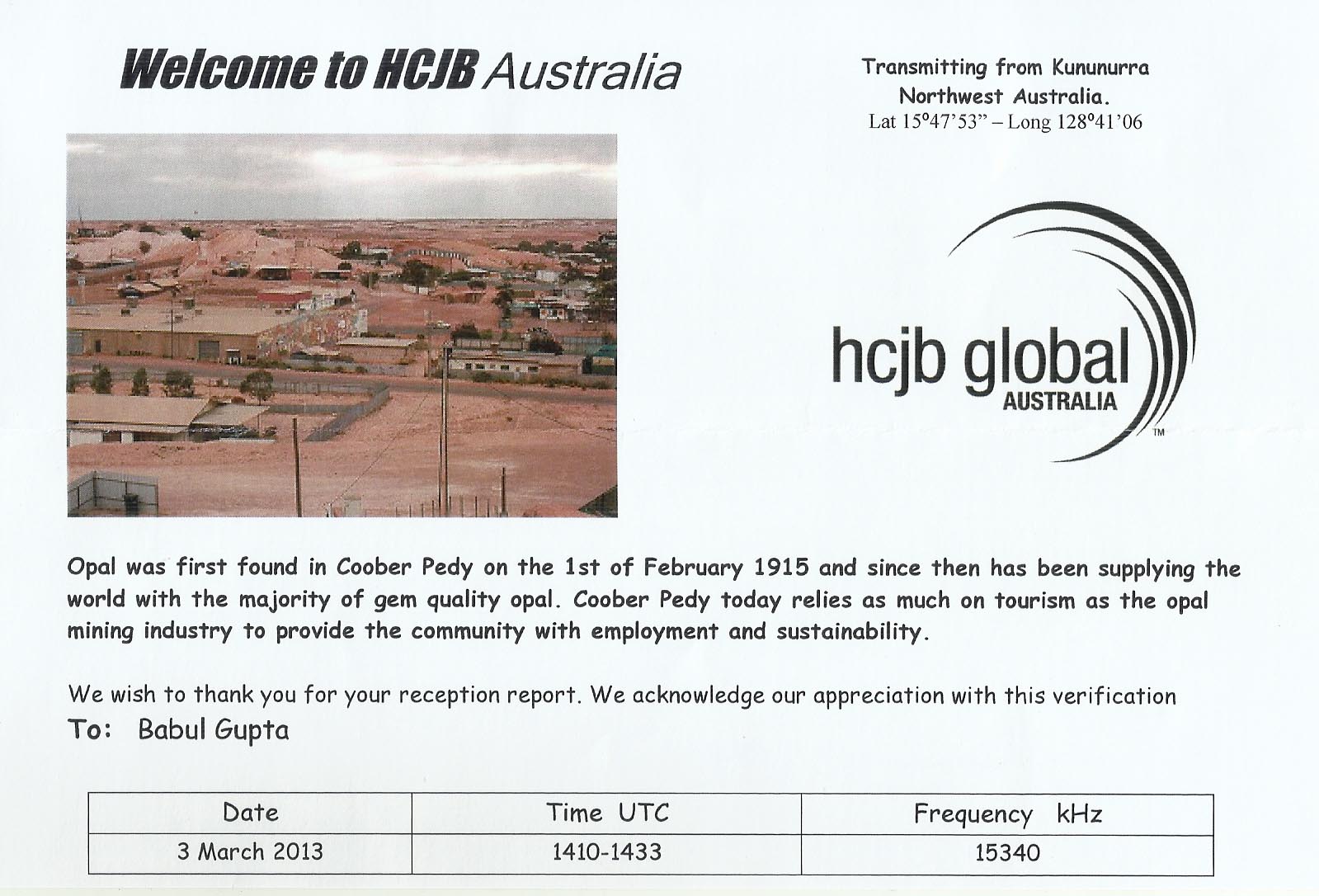 DXing - My individual style: AUSTRALIA