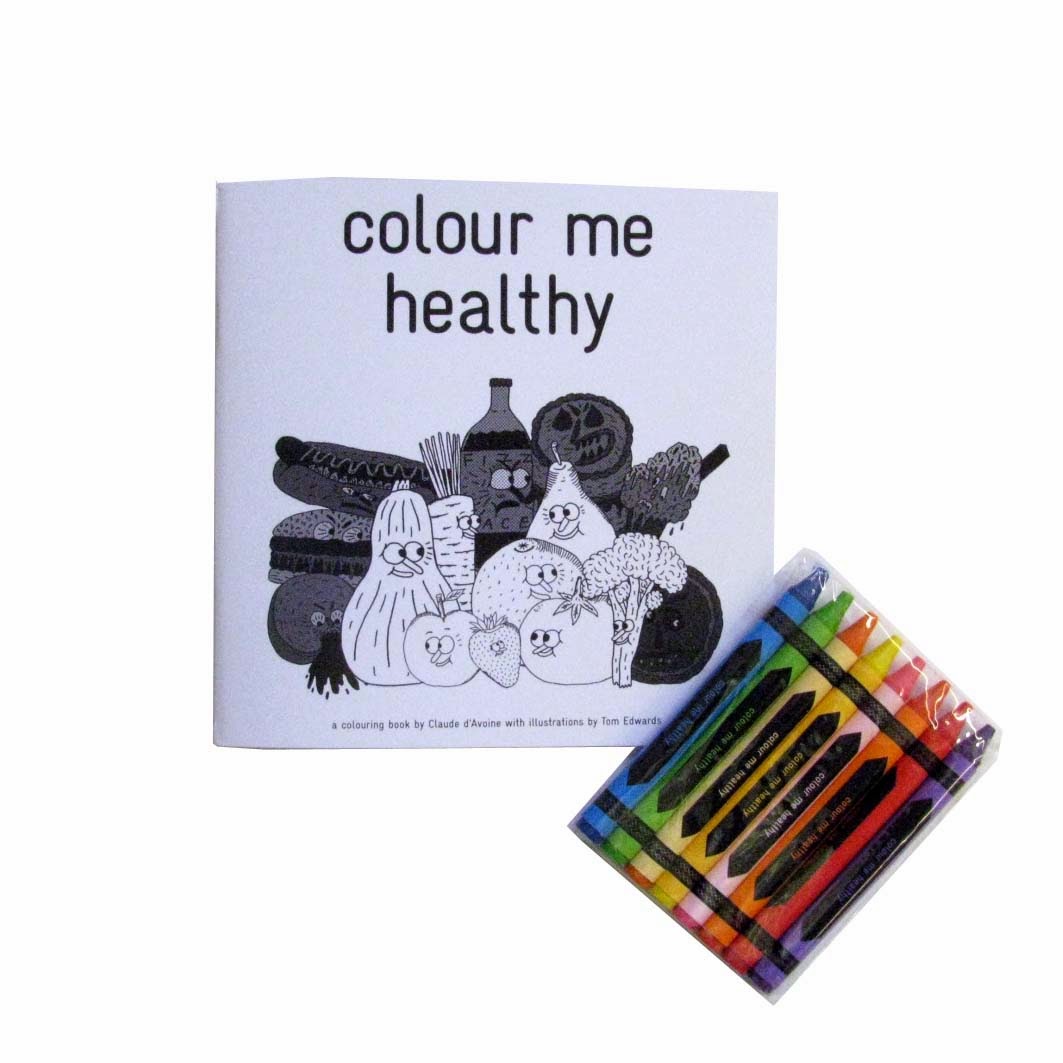 lik + neon: ....COLOUR ME HEALTHY colouring book by Claude d'Avoine....
