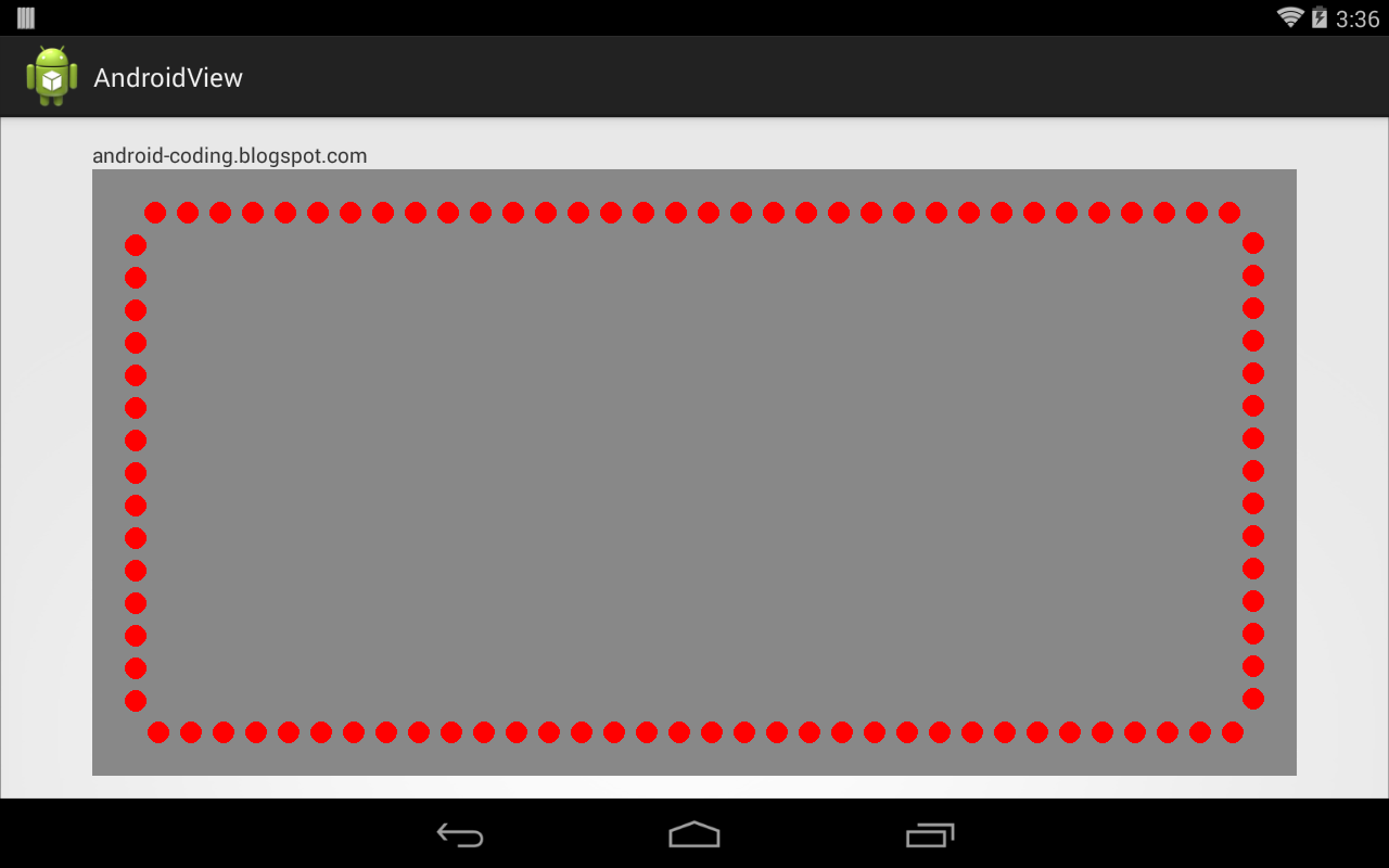 Android Coding: PathDashPathEffect example