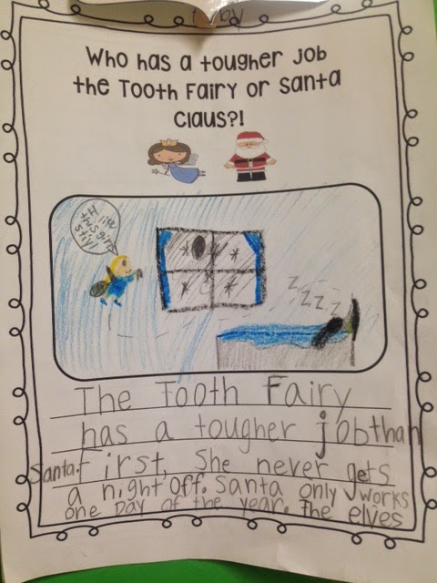 Crafting in Cardigans: PERSUASIVE WRITING: Tooth Fairy vs. Santa Claus