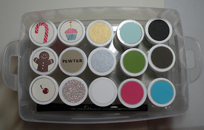 Carolyn's Paper Fantasies: Tuesday's Tip - Organizing Embossing Powder
