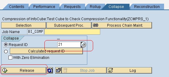 Sap bi materials: Infocube Compression