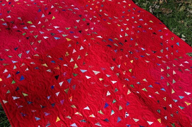 Sane, Crazy, Crumby Quilting: It's a Finish! Confetti Waves