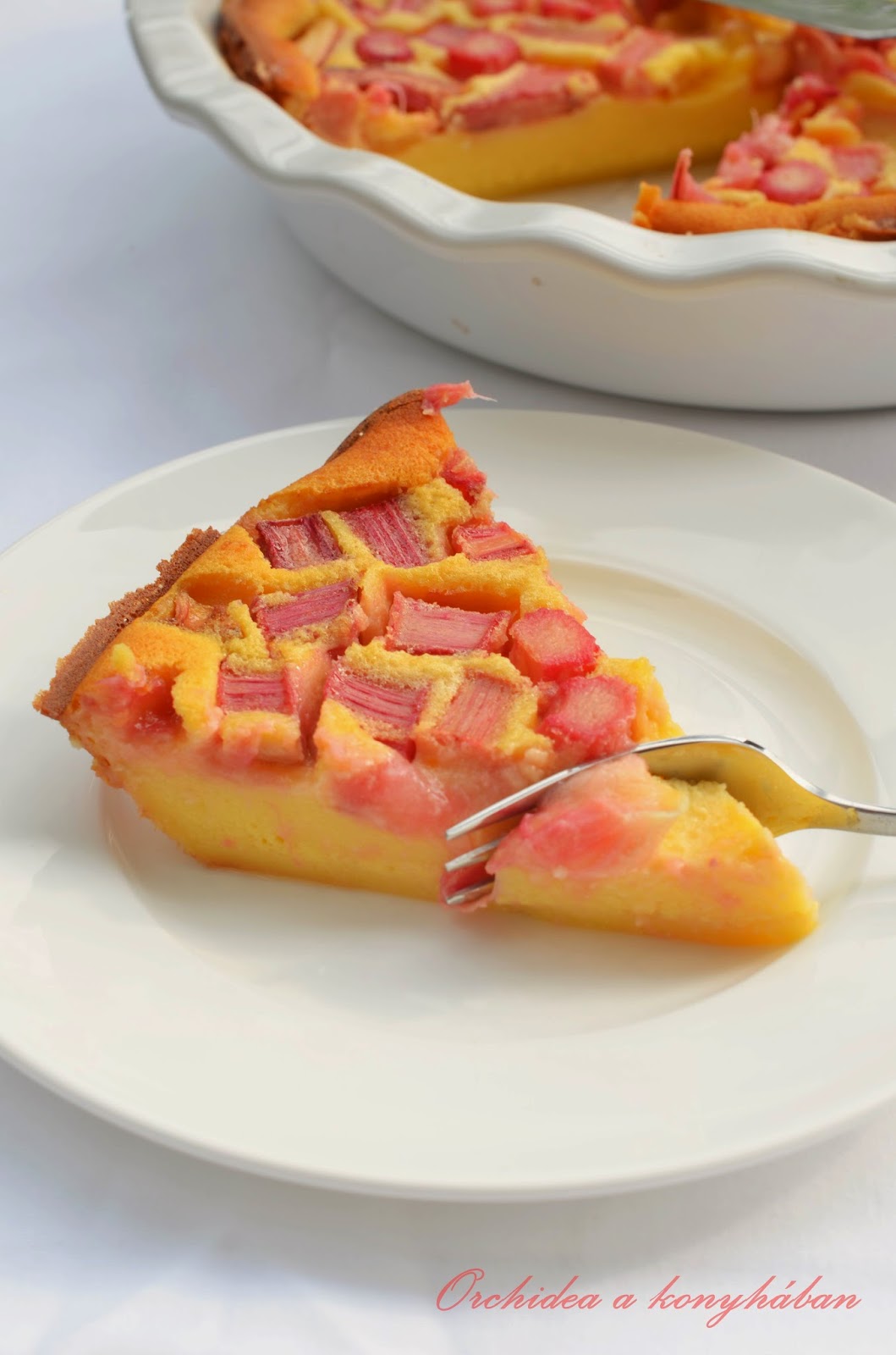 Orchidea a konyhában: Rebarbarás pite