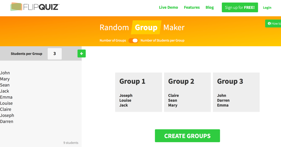 Visibly Random Groupings