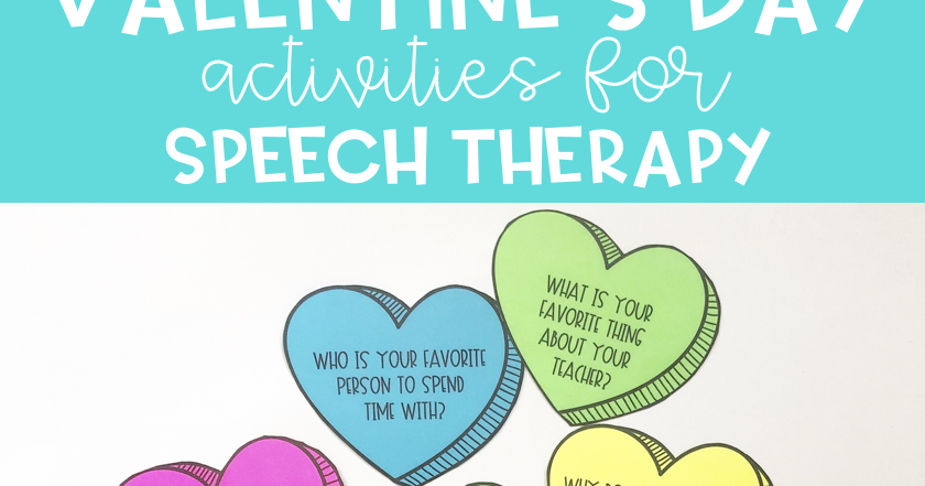 Valentine's Day Activities for Speech Therapy | The Social Speechie