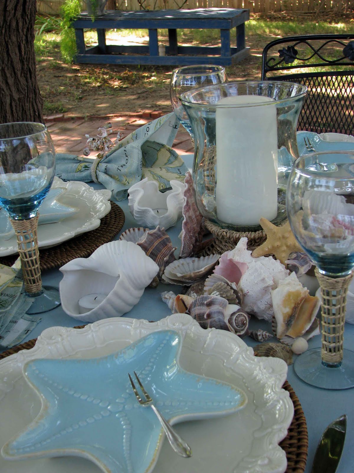 Creative Journeys: A Soft Sea tablescape