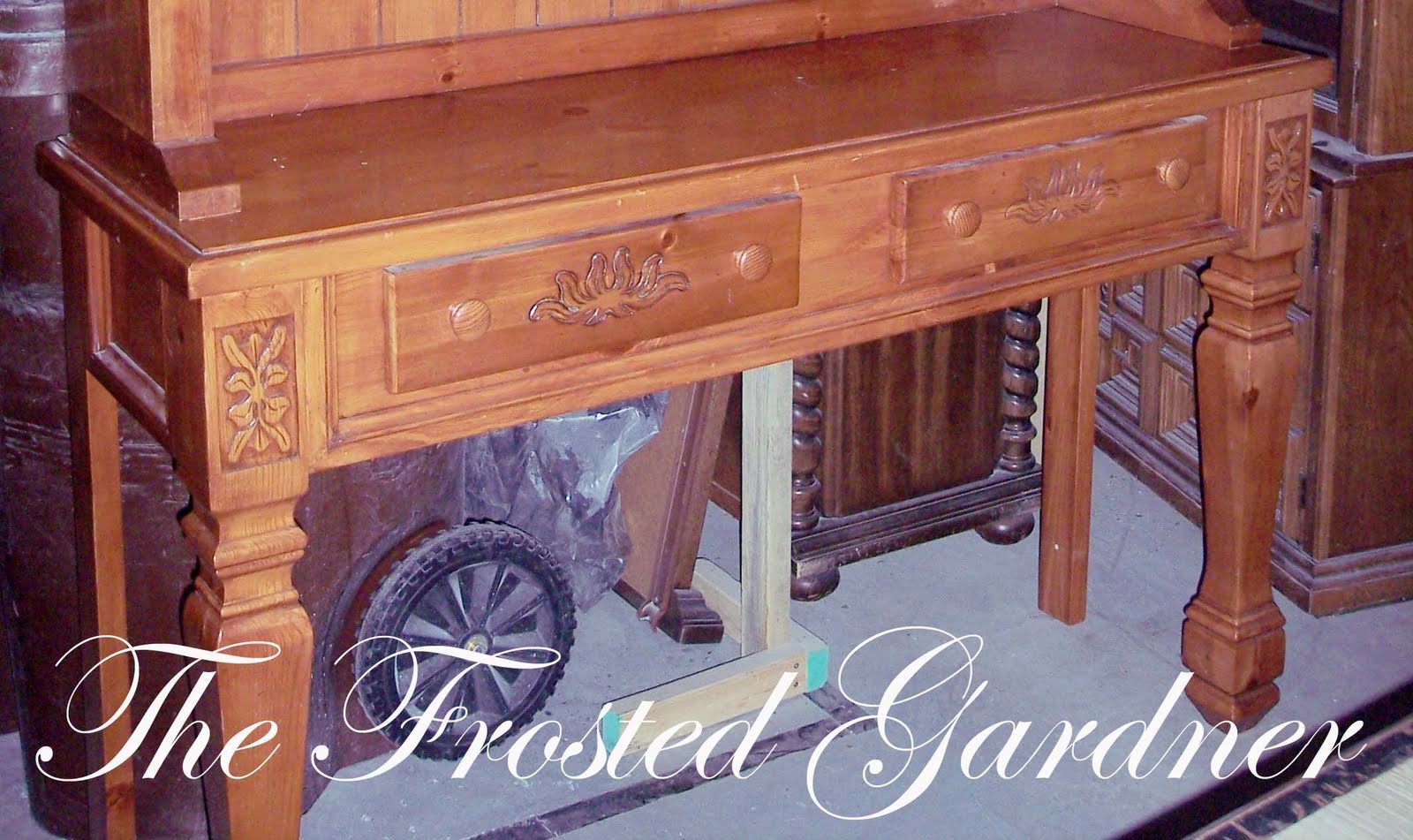 The Frosted Gardner: The Sarah Buffet - Custom Refinish Before & After