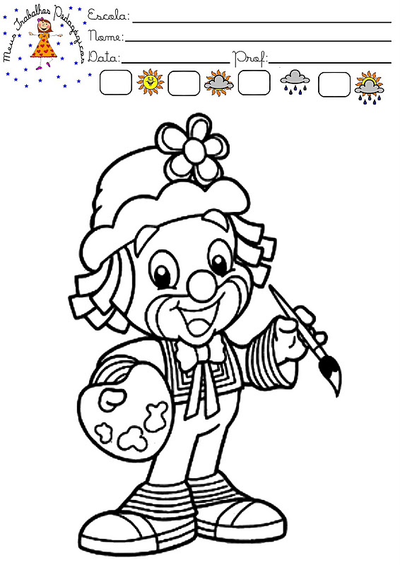 Patati Patata para imprimir e colorir - Mundinho da Criança