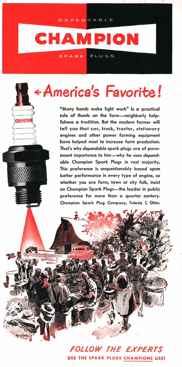 Pellucidar Offerings 3: Champion Spark Plug Ads