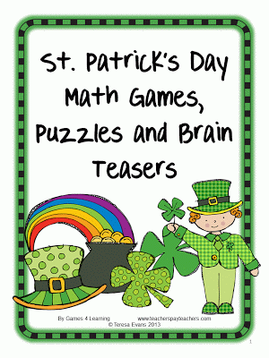 Fun Games 4 Learning: St. Patrick's Day Math Freebies