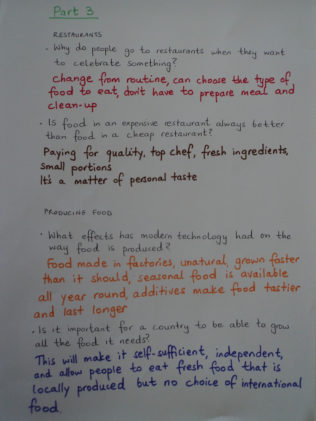 Speaking IELTS - Part 2 & 3 (Model notes) | Express Teach