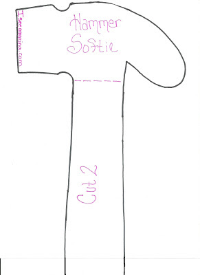 I See Amazing: Hammer Softie Pattern & Tutorial