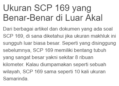 MERINDING..!!Mengenal SCP 169, Hewan Raksasa Purba yang Ukurannya Lebih ...