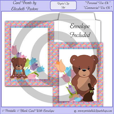 Printable Clip Art by Elizabeth Pastore: Easter Bear Clip Art ...