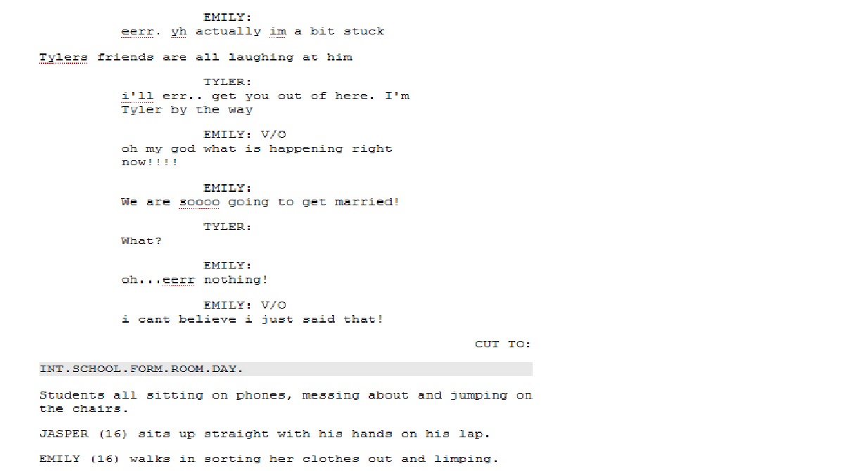 AS media studies - charlotte maguire: Final group script