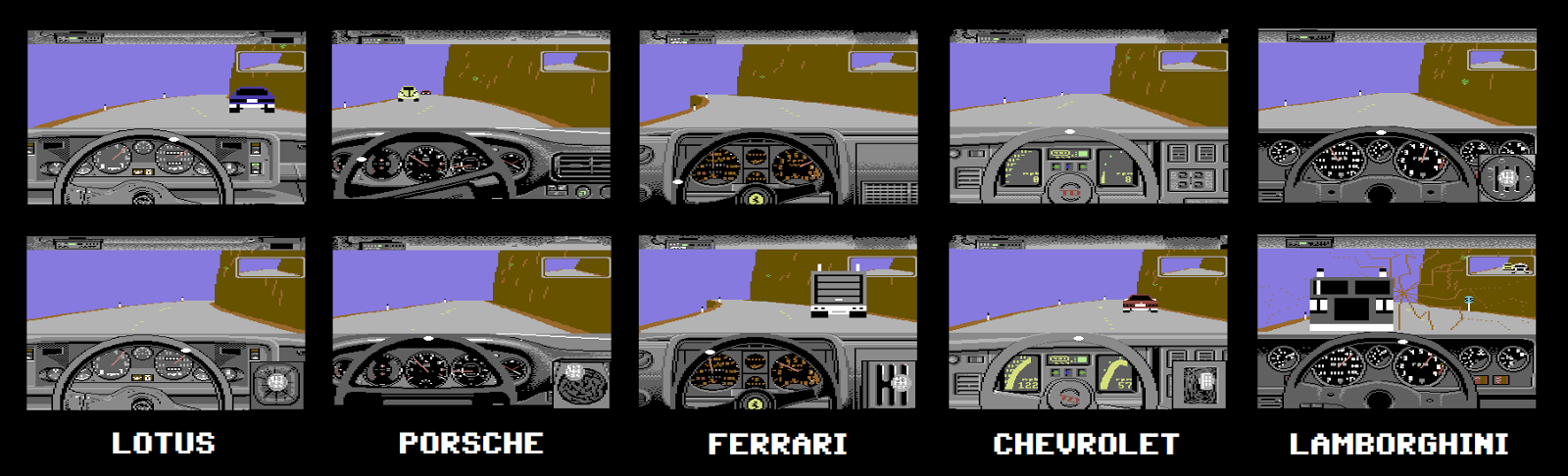 FRGCB - Finnish Retro Game Comparison Blog: Test Drive (Accolade, 1987)